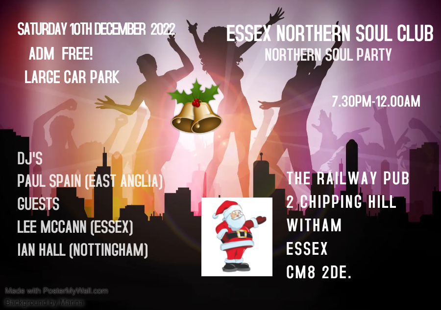 Xmas Northern Soul Party - Soul Nights - Soul Source