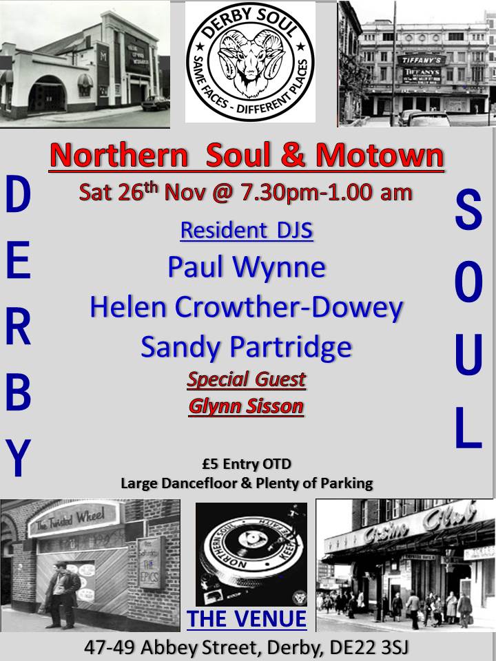 Derby Soul & Guests @ The Venue - Soul Nights - Soul Source