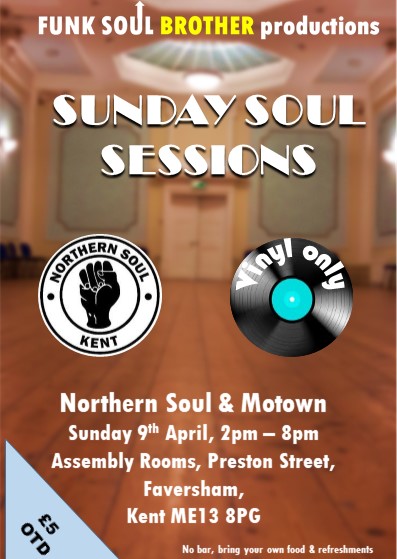 Sunday Soul Sessions - Kent. - Alldayers - Soul Source