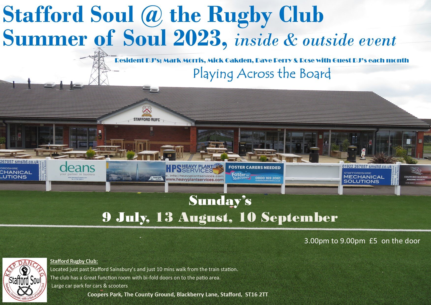 Stafford Rugby Club, Summer of Soul 2023 - Alldayers - Soul Source