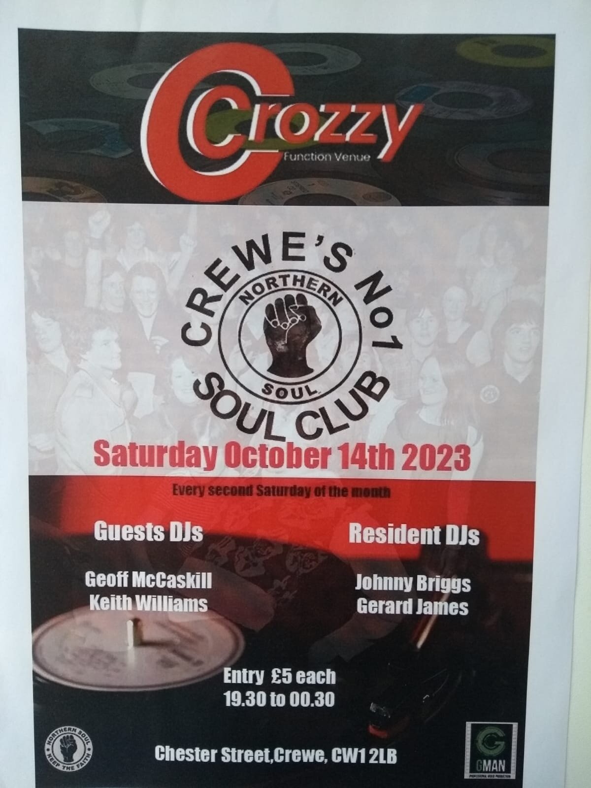Northern Soul @ The Crozzy - Soul Nights - Soul Source