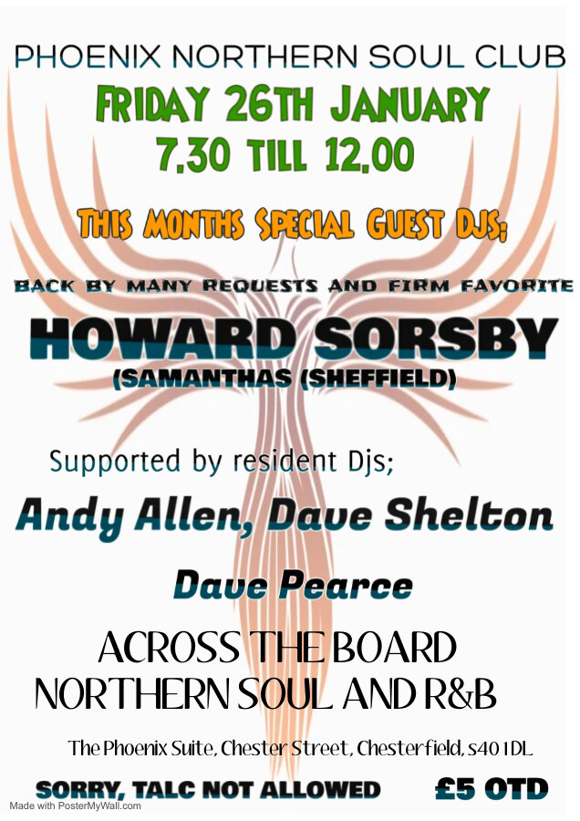THE PHOENIX NORTHERN SOUL CLUB - Soul Nights - Soul Source