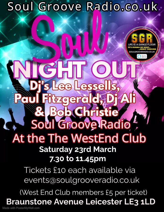 Soul Groove Radio Soul Night Event - Soul Nights - Soul Source